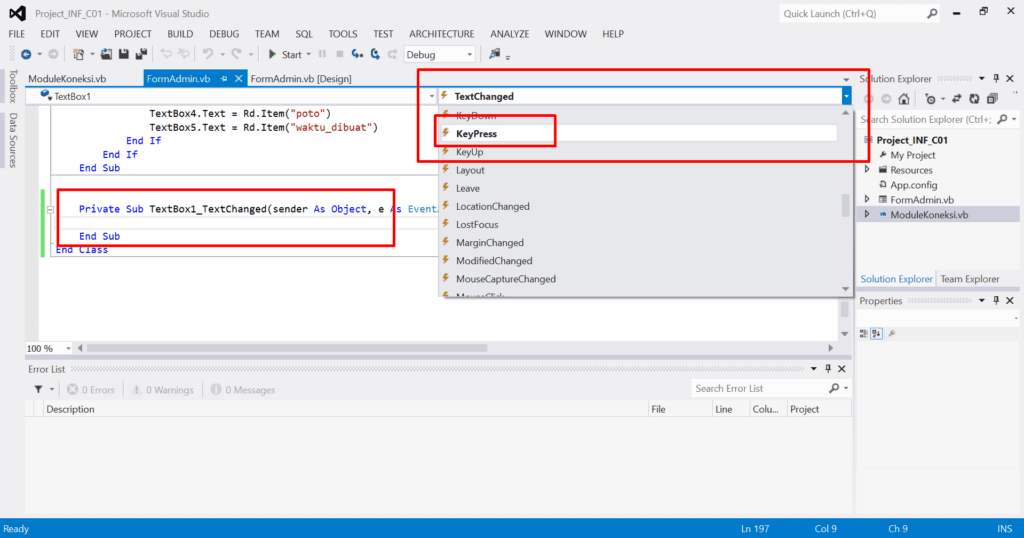 Pemrograman Visual – Informatika